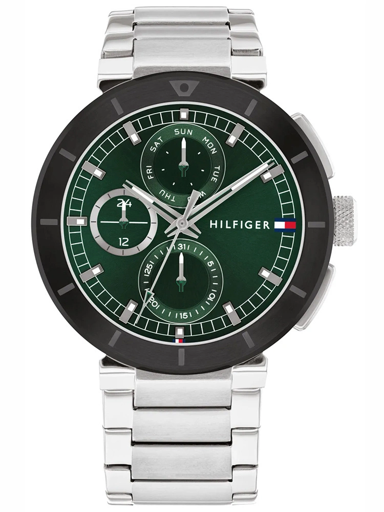 ZEGAREK MĘSKI TOMMY HILFIGER Lorenzo 1792117 (zf116b) + BOX - ZIELONY ...