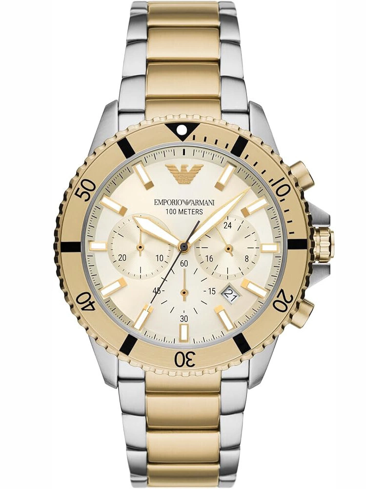 ZEGAREK MĘSKI EMPORIO ARMANI AR11606 Two-Tone Chronograph + BOX ...