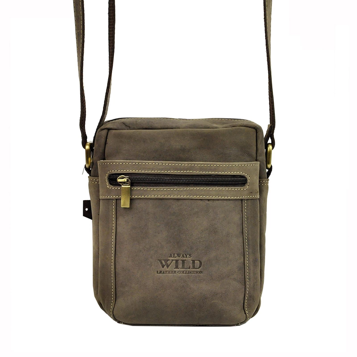 Saszetka męska z naturalnej skóry Wild 250587-MH - brązowy | Sklep TMC ...