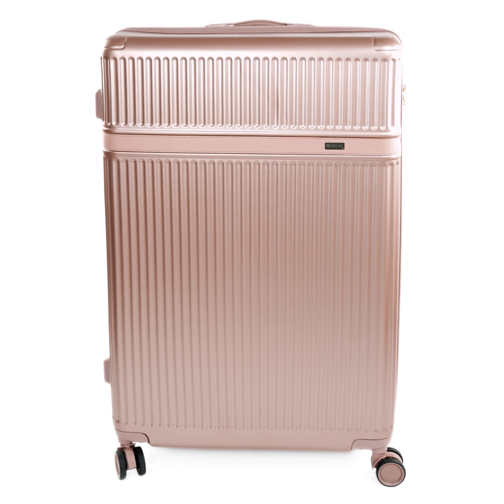 Walizka podróżna bardzo duża twarda Solier Nokiro 32' XXL - rose gold ...