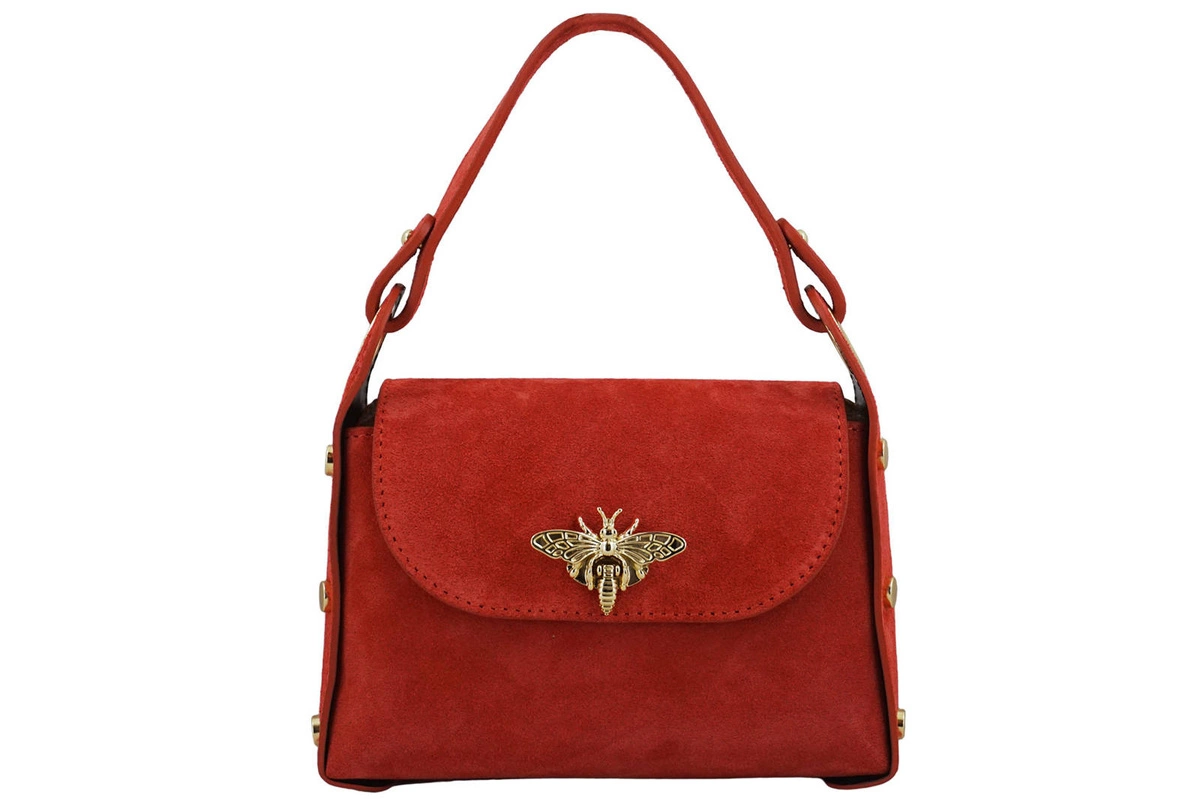 Zamszowe torebki wizytowe - Czerwone jasne - Czerwony jasny | Sklep TMC ...