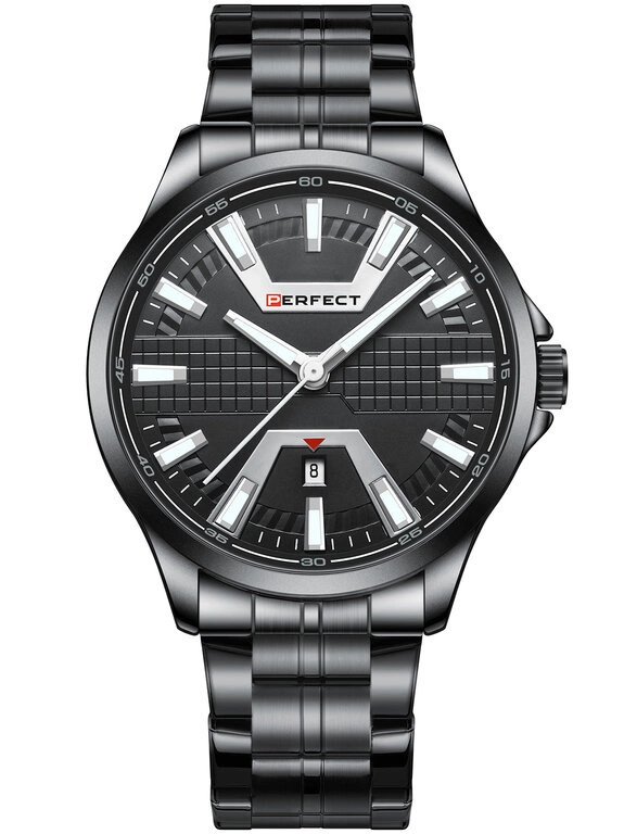 ZEGAREK MĘSKI PERFECT M112-10 (zp374c) + BOX - CZARNY | Sklep TMC ...