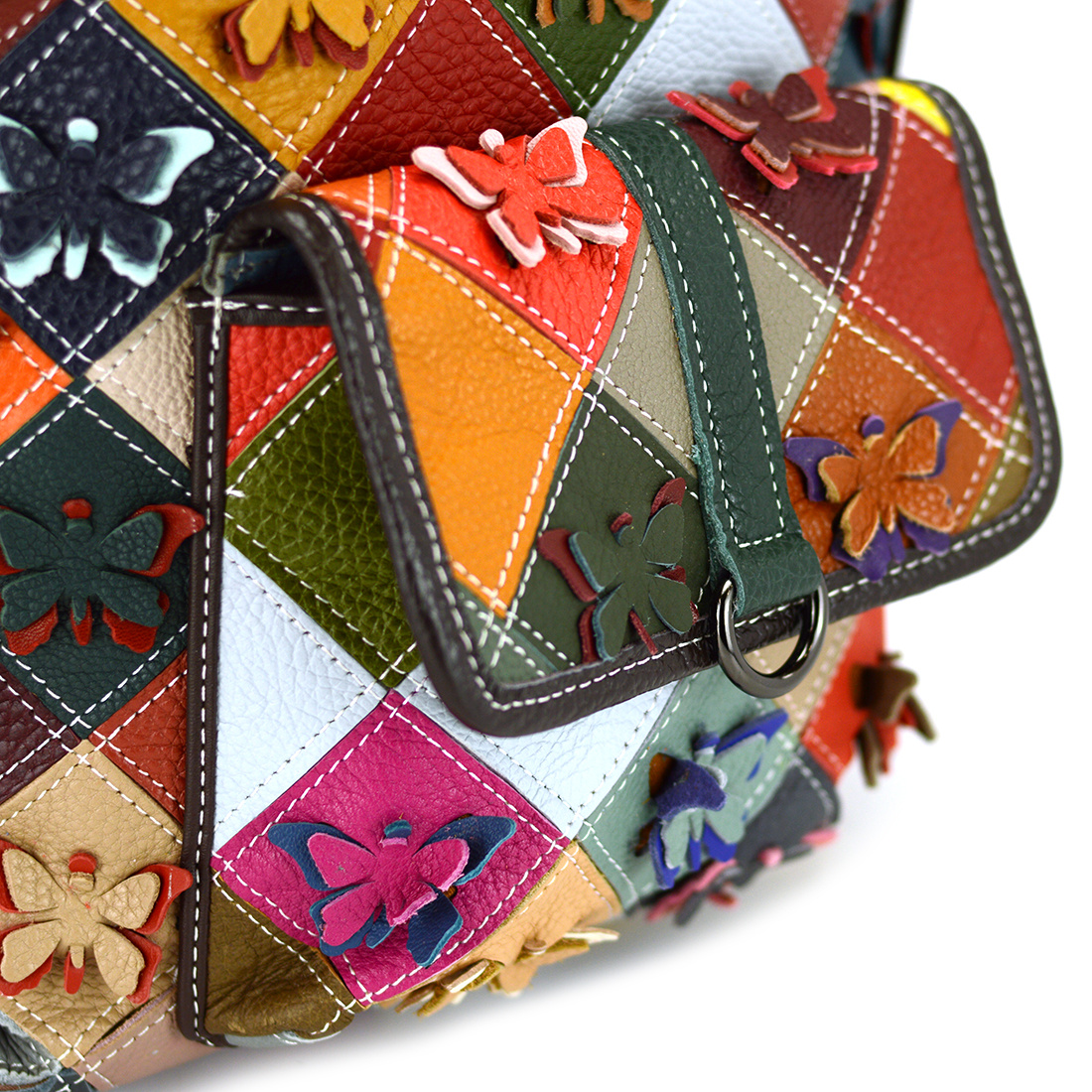 Damska duża torebka i plecak kolorowa mozaika - wielokolorowy | sklep ...