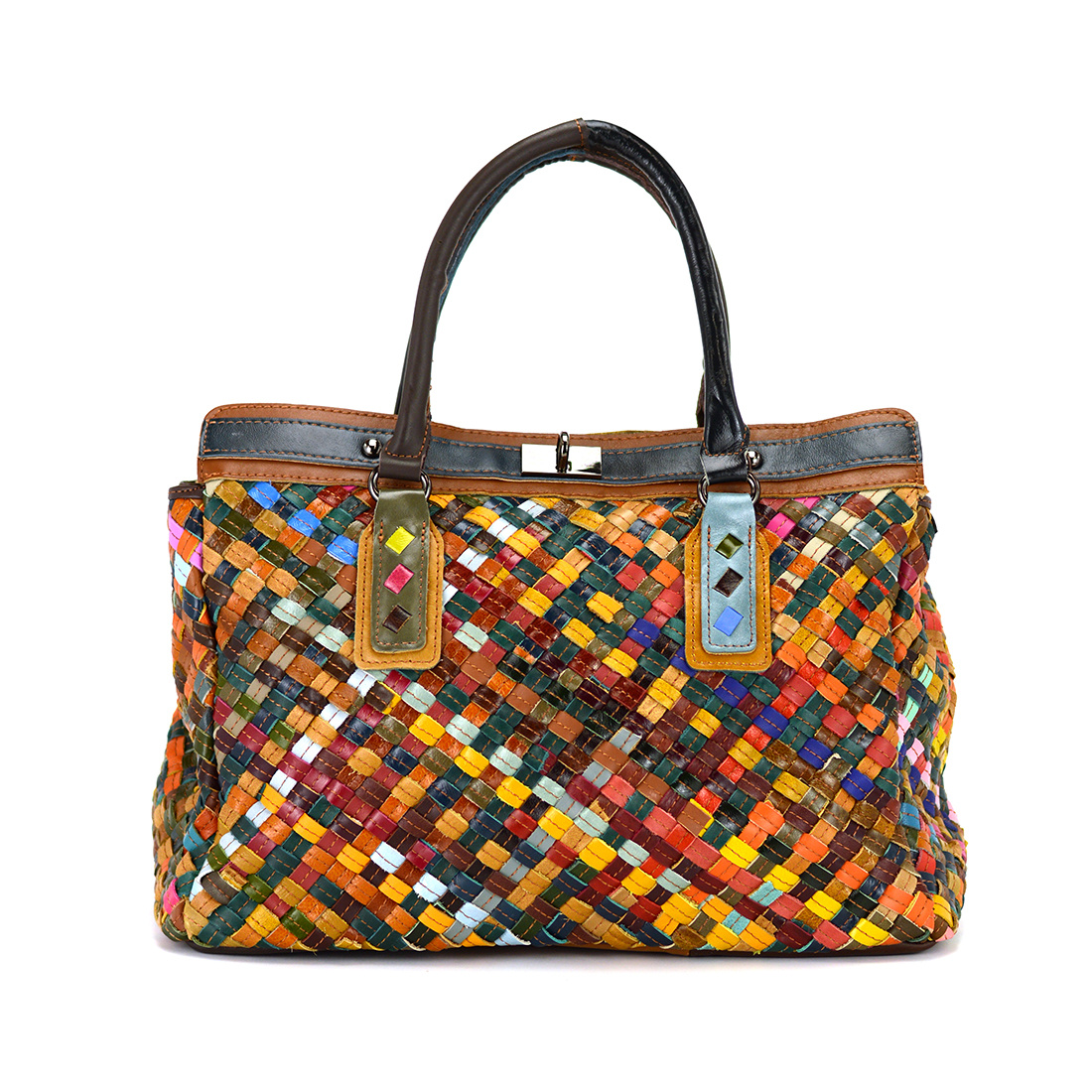Duża kolorowa damska torebka idealna na podróż - | sklep internetowy ...