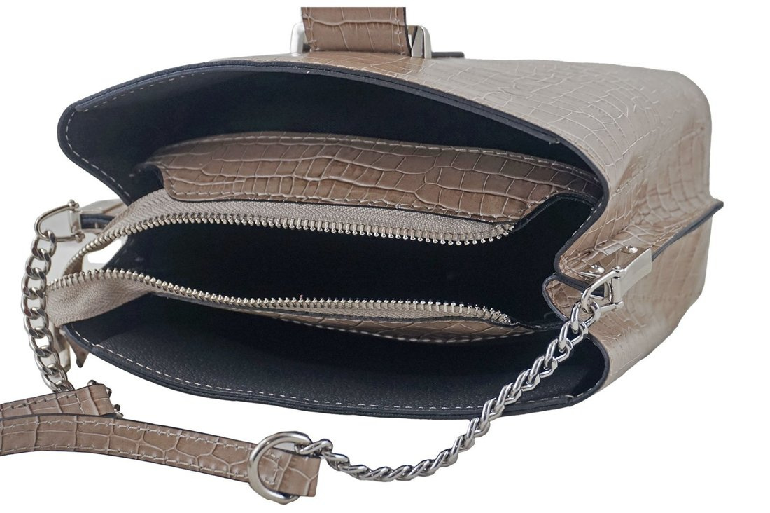 Modne torebki wizytowe skórzane - Beżowe - | sklep internetowy TMC ...