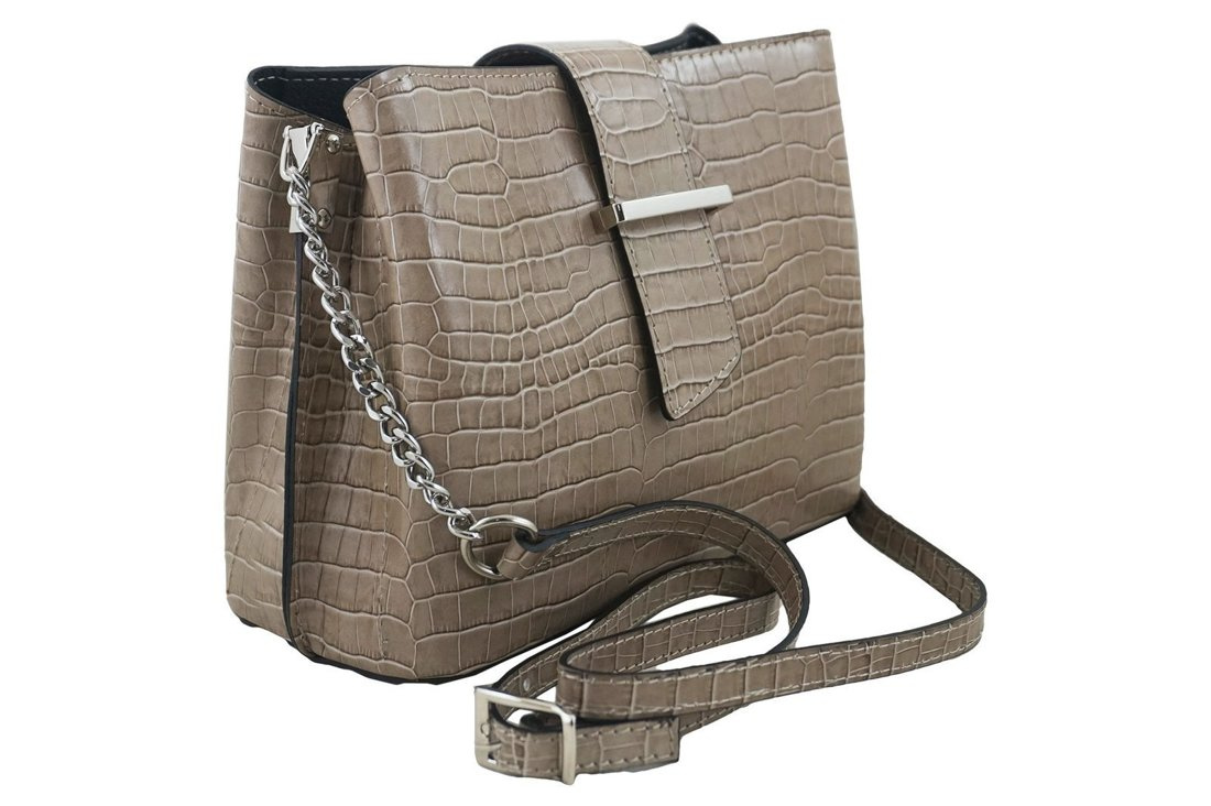 Modne torebki wizytowe skórzane - Beżowe - | sklep internetowy TMC ...