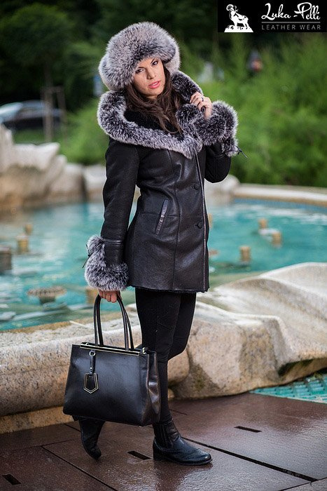 Naturalny kożuch skórzany damski "KATRIN FOX" - | sklep internetowy TMC ...