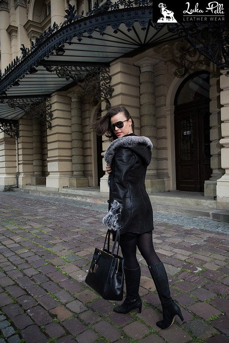 Naturalny kożuch skórzany damski "KATRIN FOX" - | sklep internetowy TMC ...