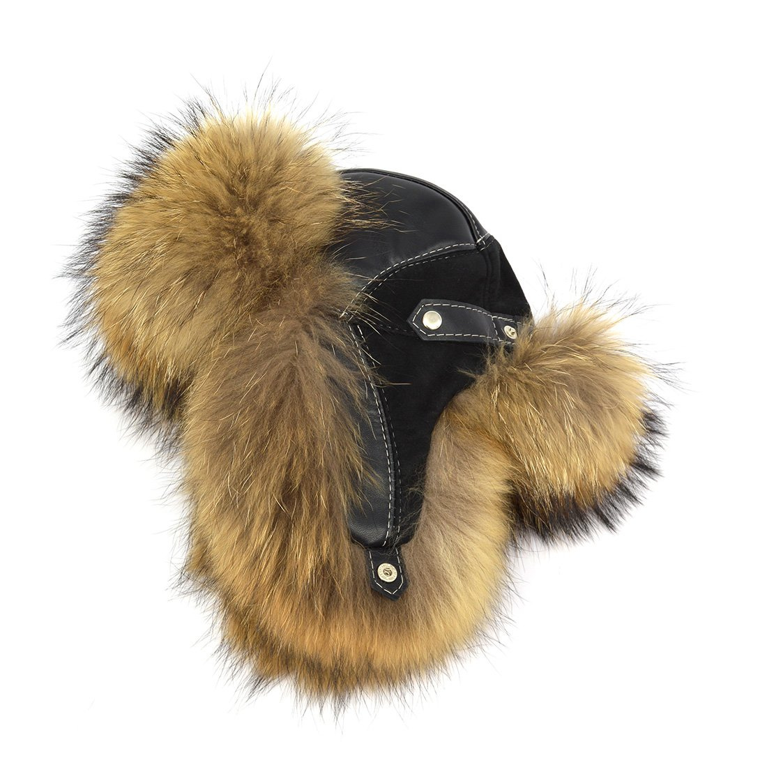 Pilotka damska wykończona lisem "Zigi" - skóra owcza | sklep ...