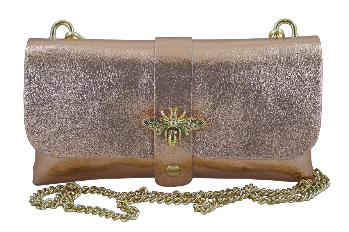 Torebki wizytowe metalizowane - Różowe pudrowe - Różowy pudrowy | sklep ...