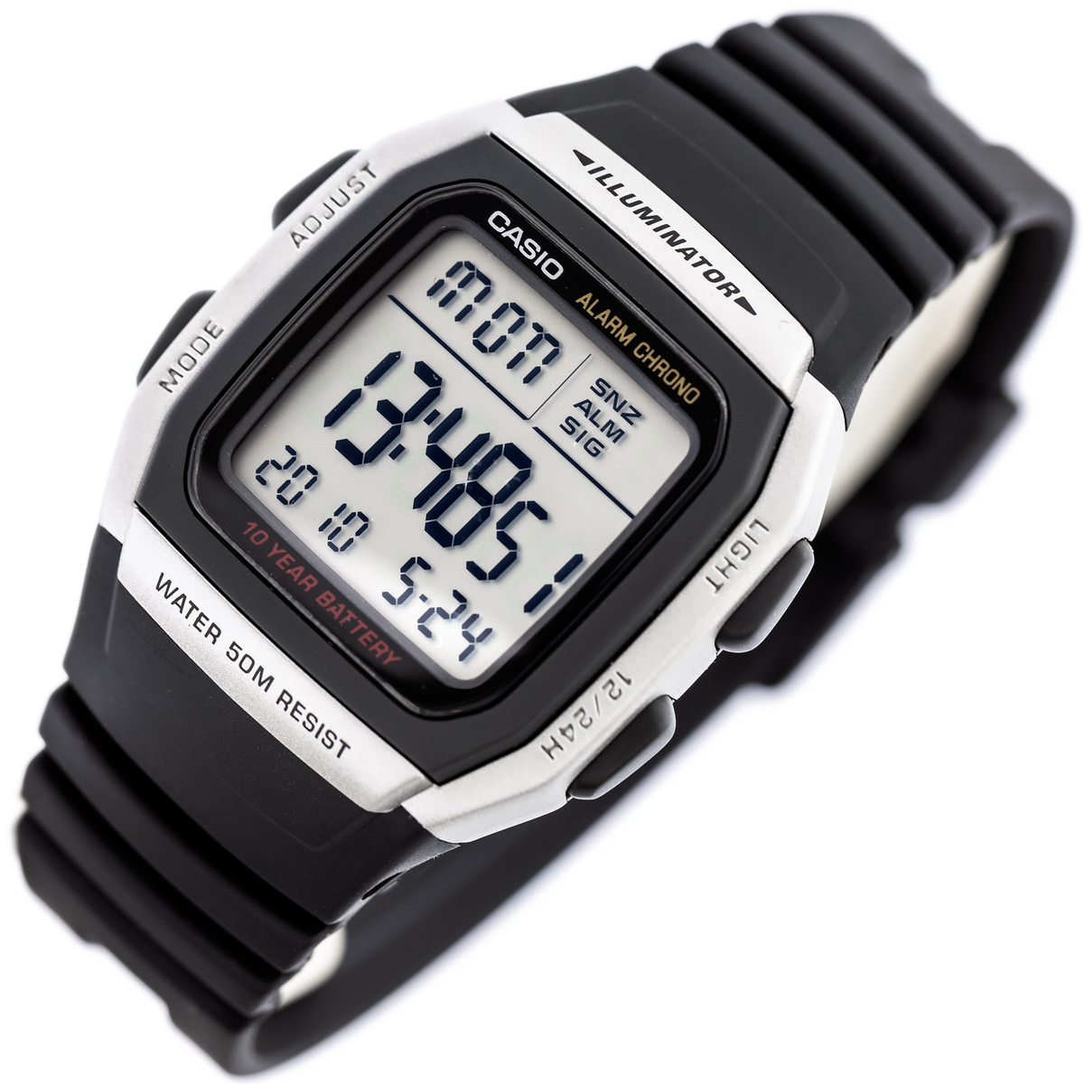 ZEGAREK MĘSKI CASIO W-96H-1A + BOX - Czarny | sklep internetowy TMC Galanteria