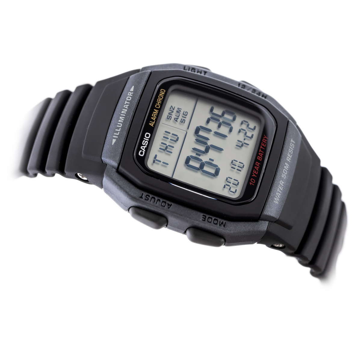 ZEGAREK MĘSKI CASIO W-96H-1B + BOX - Czarny | sklep internetowy TMC Galanteria
